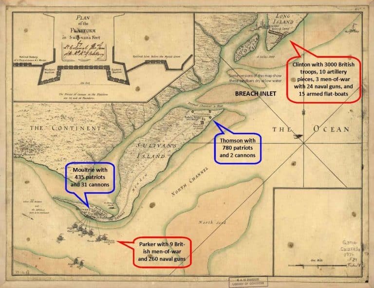 Battle of Sullivan's Island • American Revolutionary War