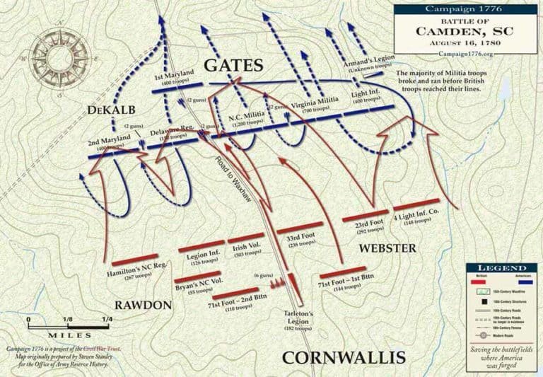 Battle of Camden • American Revolutionary War