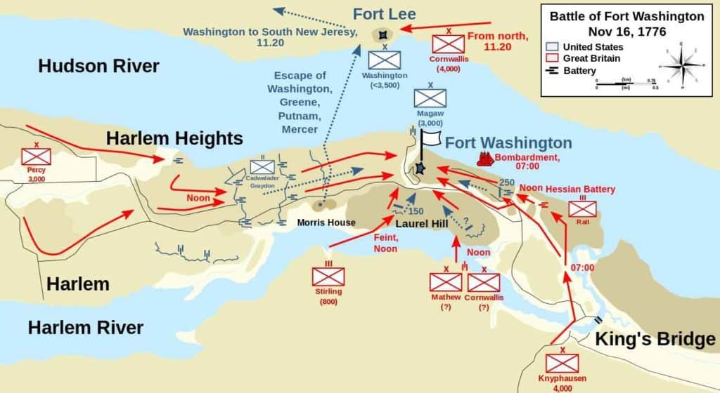 Battle of Fort Washington • American Revolutionary War