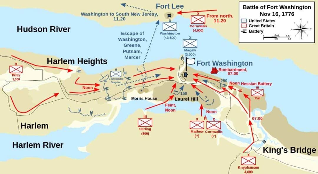 Battle of Fort Washington • American Revolutionary War