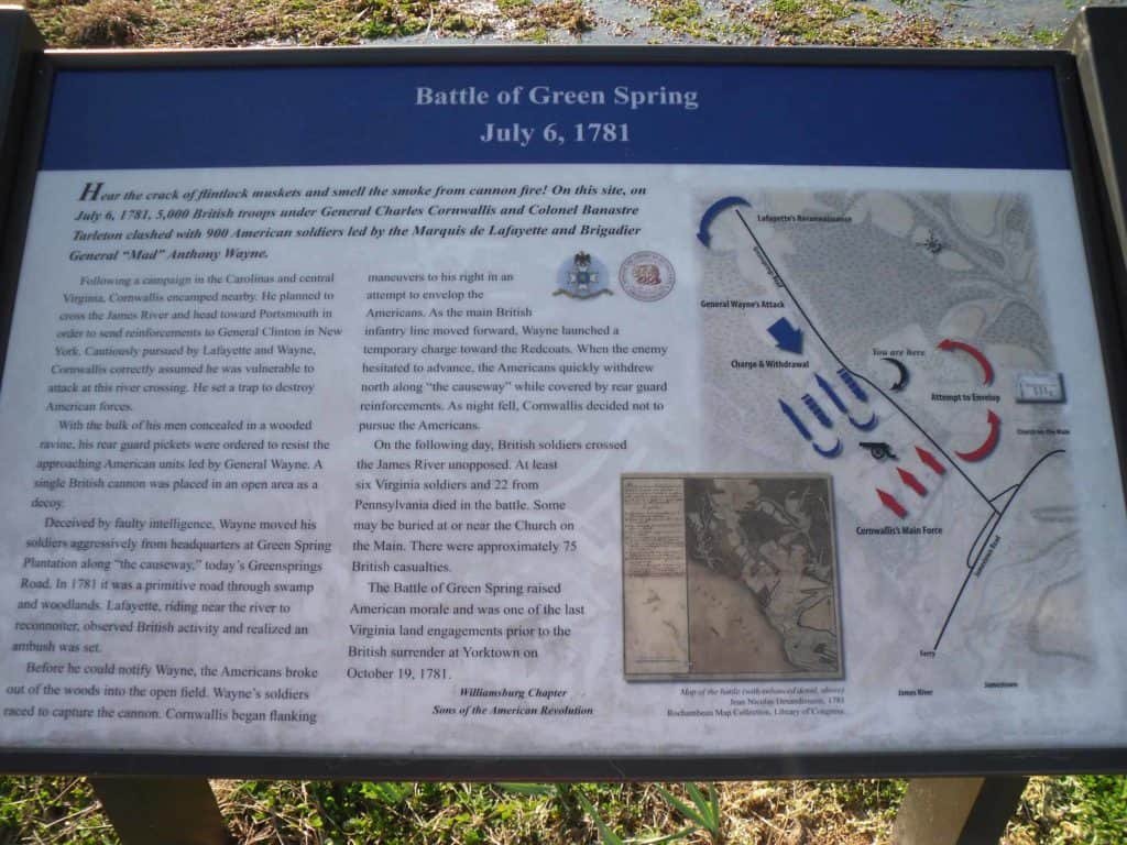 Battle of Green Spring • American Revolutionary War