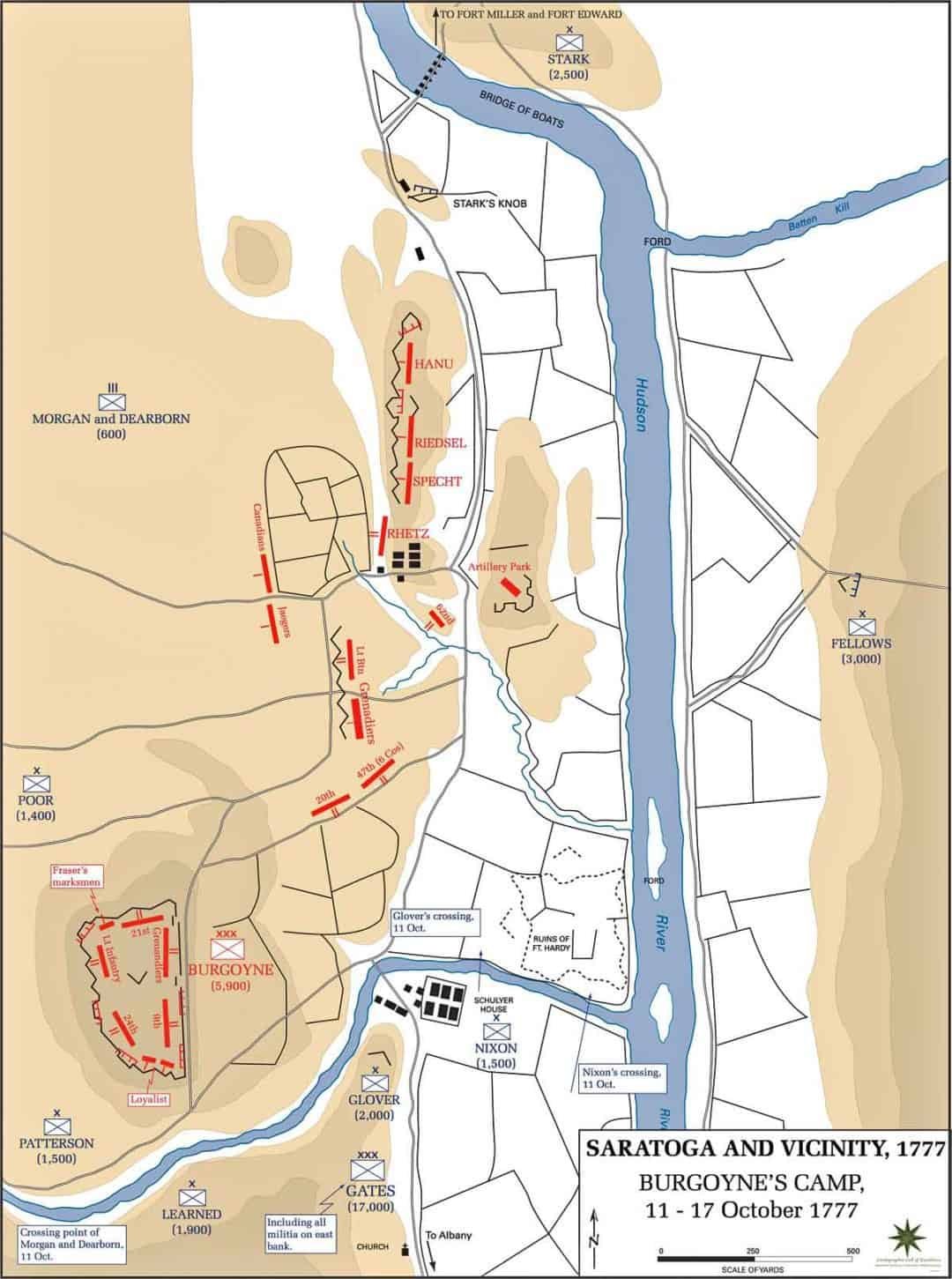 Battle of Saratoga (Second)/Bemis Height's • American Revolutionary War