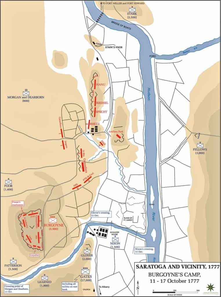 Battle of Saratoga (Second)/Bemis Height's • American Revolutionary War