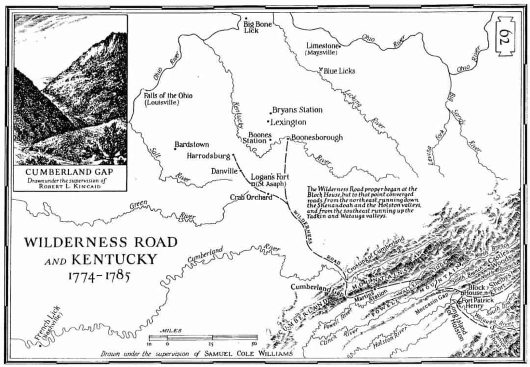 Map of Kentucky | American Revolutionary War